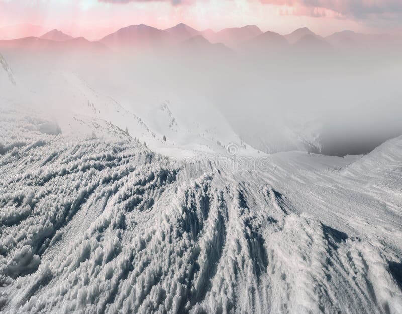 Beauty of winter mountains stock photo. Image of horizontal - 48293342