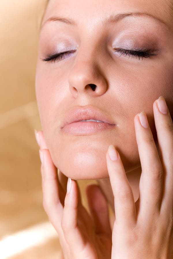 Sensitive woman stock photo. Image of facial, body, adult - 10959170