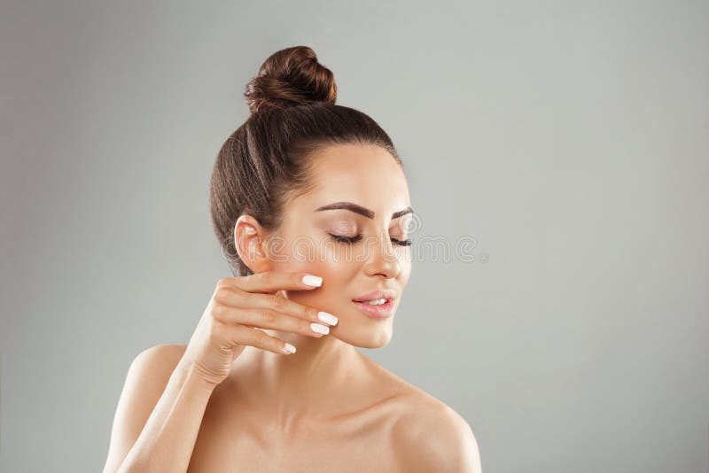 Beauty Woman Cosmetics Portrait Of Female Perfect Clean Skin Care