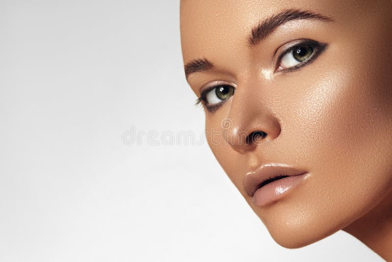 Beauty Woman Face Beautiful Spa Model With Perfect Fresh Clean Skin