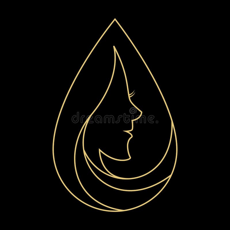 Beauty Woman Face Stock Vector Illustration Of Profile 243308316