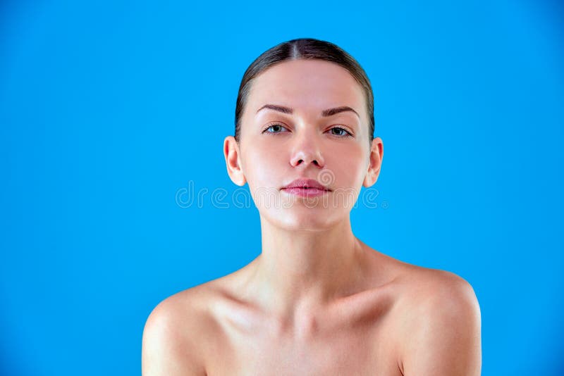 Beauty Woman Face Portrait Beautiful Spa Model Girl With Perfect Fresh