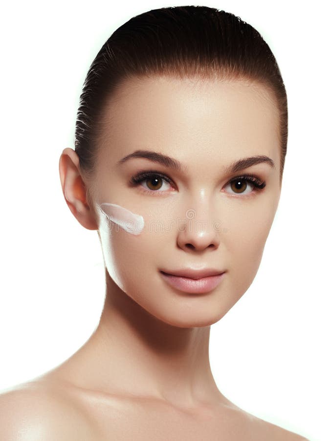 Beauty Woman Face Portrait Beautiful Spa Model Girl With Perfect Fresh
