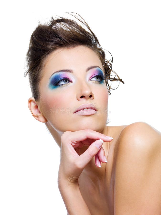 Eye glamour make-up stock image. Image of ceremonial - 14259921