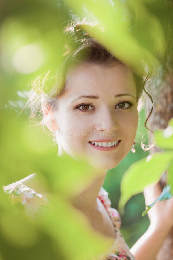 Beauty woman in nature stock image. Image of care, health - 24593673
