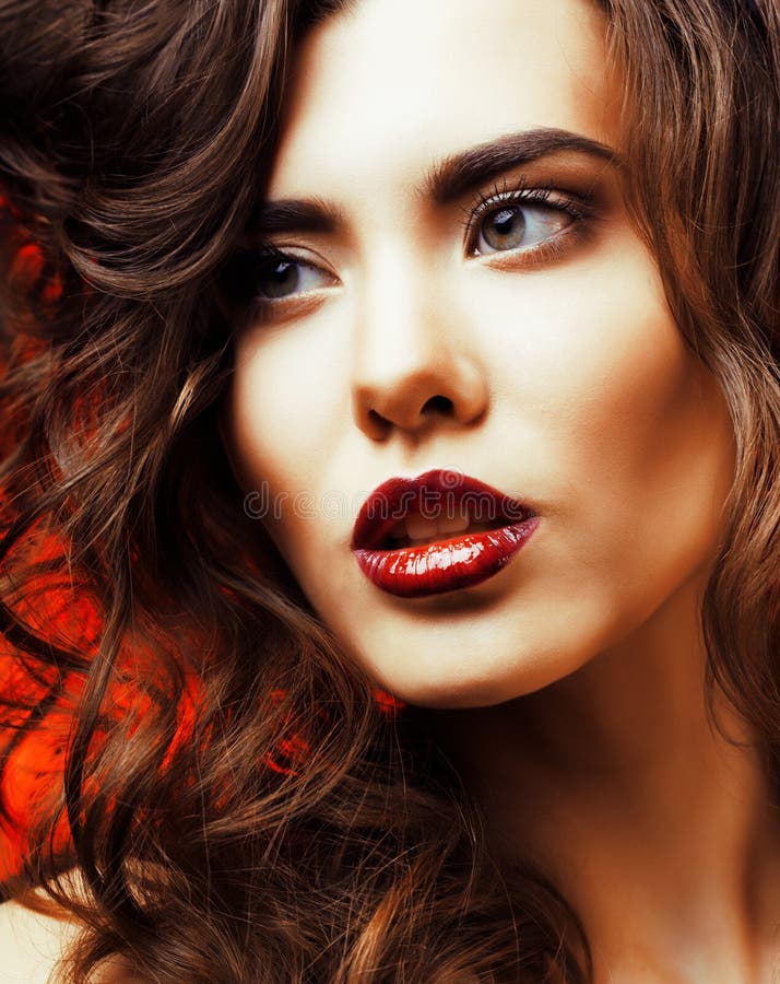 Beauty Woman With Perfect Makeup Beautiful Professional Holiday Make Up