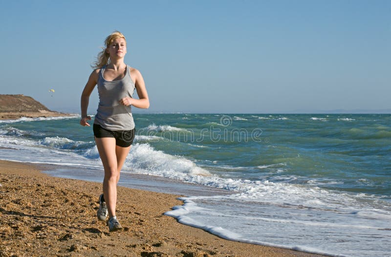 Beauty woman run stock photo. Image of harmony, fitness - 16885584