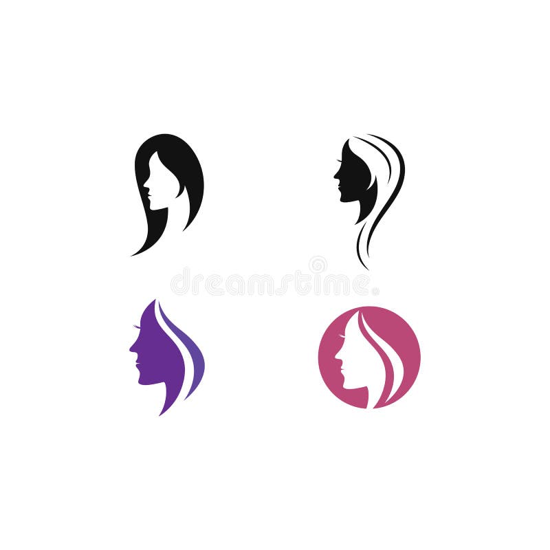 Beauty Women Icon Logo Template Stock Vector - Illustration of ...