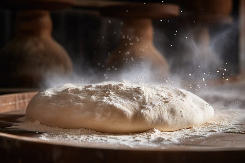 The Beauty of Yeast in Close-up, Showing the Dough and the Fermentation ...