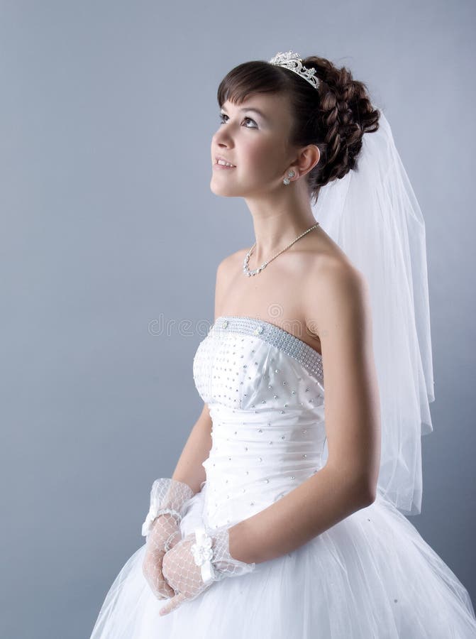 Beauty young bride stock image. Image of posing, studio - 14107375
