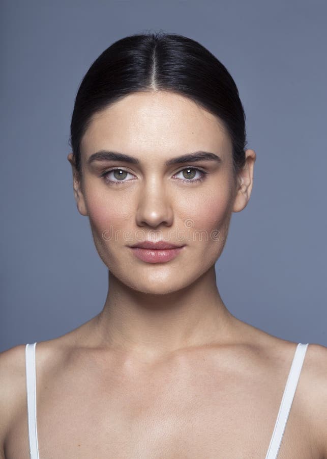 Beauty Woman Face Portrait. Beautiful Female Model with Perfect Fresh ... Beauty Woman Face Portrait. Beautiful Female Model with Perfect Fresh ...