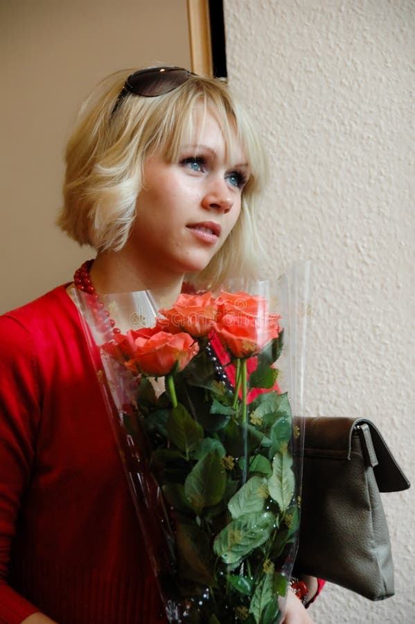 Beautyful girl and roses stock photo. Image of girl, beautiful - 10667638