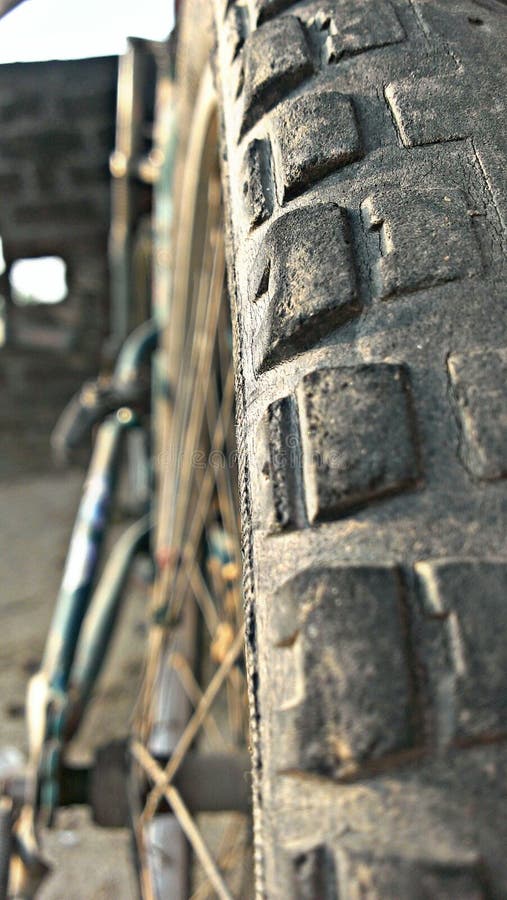Beautyful View of Cycle Tire Stock Photo - Image of capture ...
