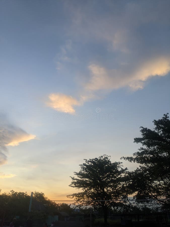 Beautyfull evening sky stock image. Image of dawn, sunrise - 264597321