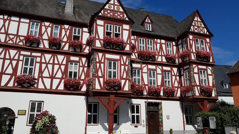 Nassau/Germany stock photo. Image of rathausnassau, town - 123342464