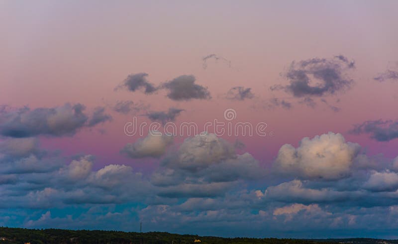 Beautyfully Lit Clouds at Sunset Stock Image - Image of outdoor ...