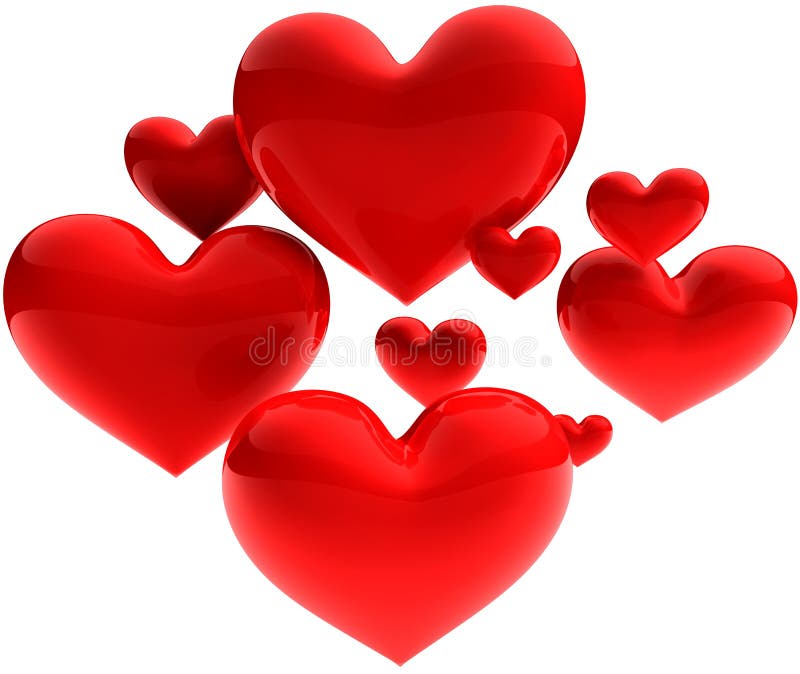 Beaux coeurs doux illustration stock. Illustration du cupidon - 17388400