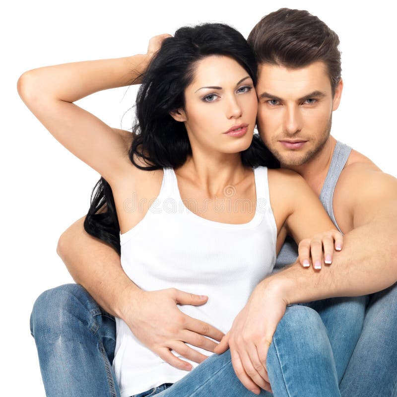 Beaux Couples Sexy Dans Lamour Photo Stock Image Du Bonheur étage