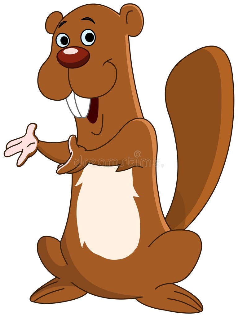 Cartoon Beaver Pointing Stock Illustrations – 69 Cartoon Beaver ...
