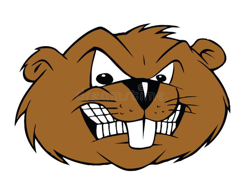 Angry Beaver stock vector. Illustration of pointing, cartoon - 7494587