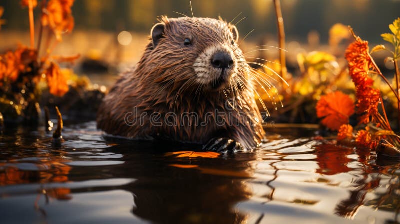 Beaver beauty in nature stock photo. Image of colours - 297199342