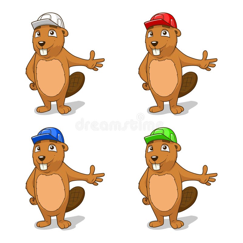 Beaver Builder Vector Illustration Stock Vector - Illustration of ...
