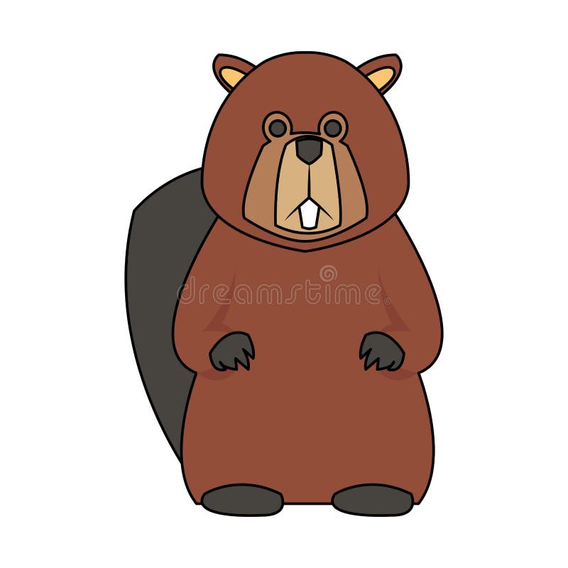 Beaver cartoon icon stock vector. Illustration of collection - 84880692