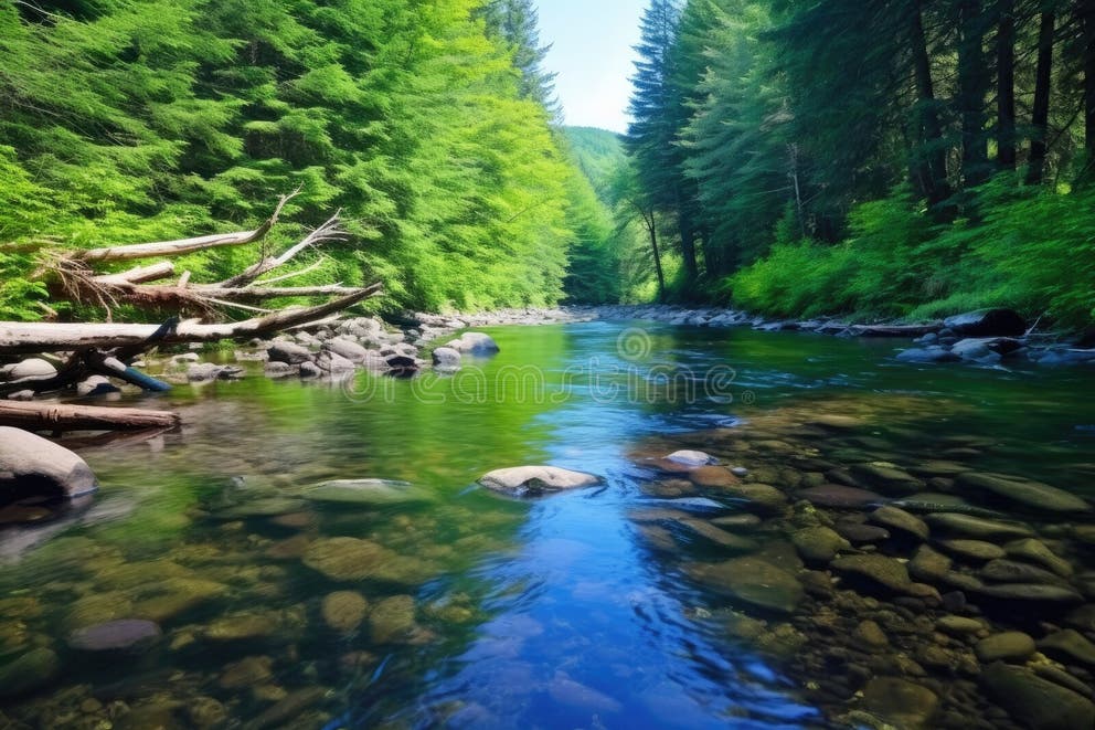 Beaver Dam in a Calm Stream Stock Image - Image of scene, water: 297130295