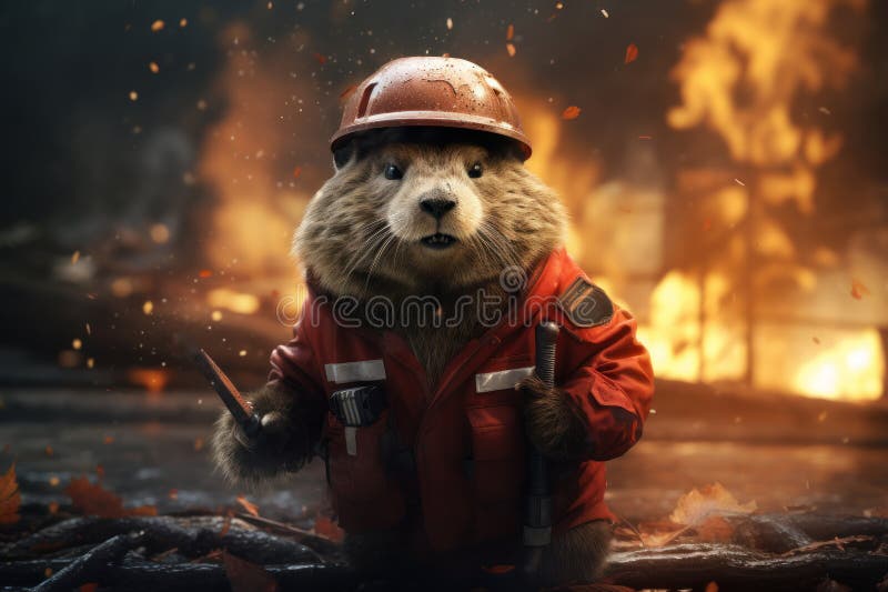 Beaver Fireman Stock Illustrations – 8 Beaver Fireman Stock ...
