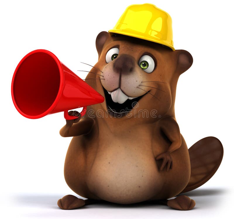 Beavers at work stock illustration. Illustration of stump - 2030506