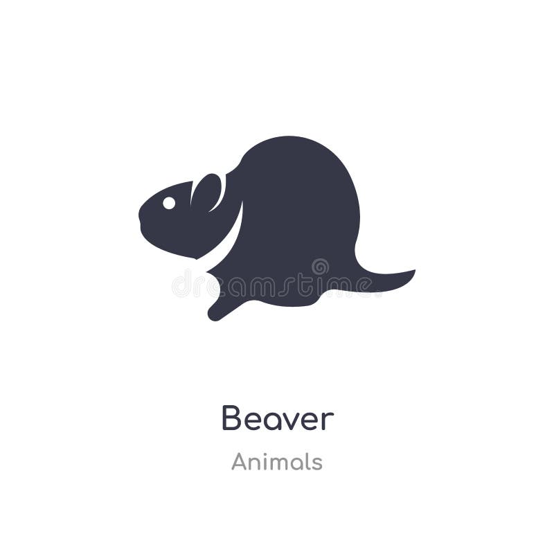 Beaver Symbol - Vector Illustration Stock Vector - Illustration of ...
