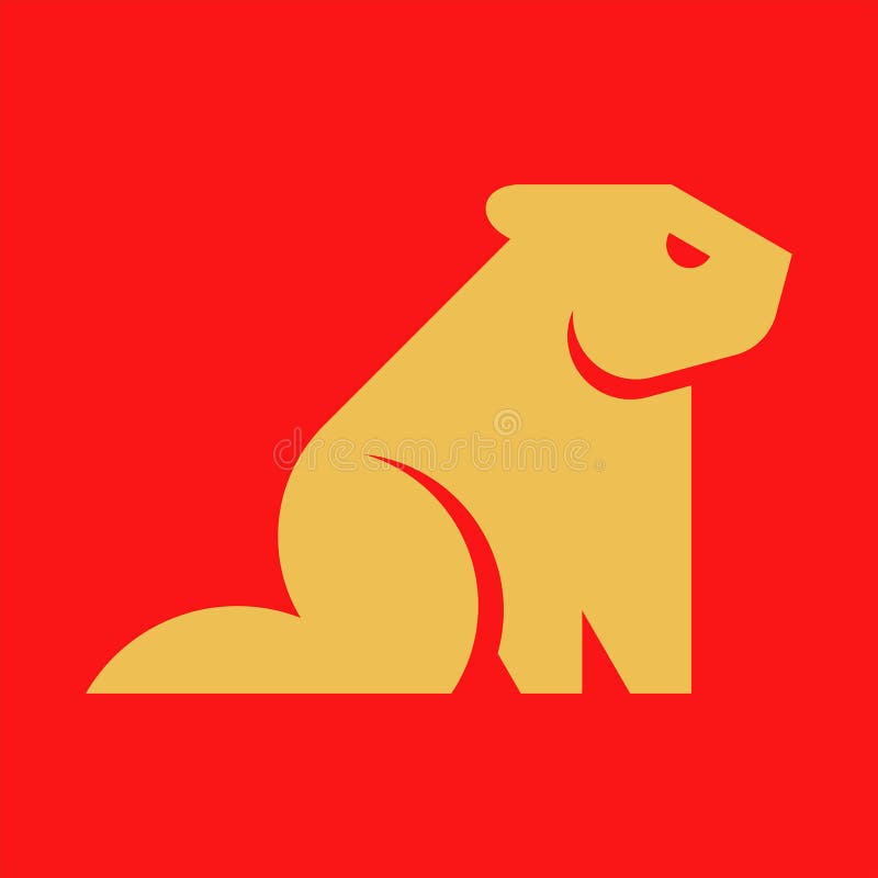 Beaver logo stock vector. Illustration of mascot, minimalism - 316848160