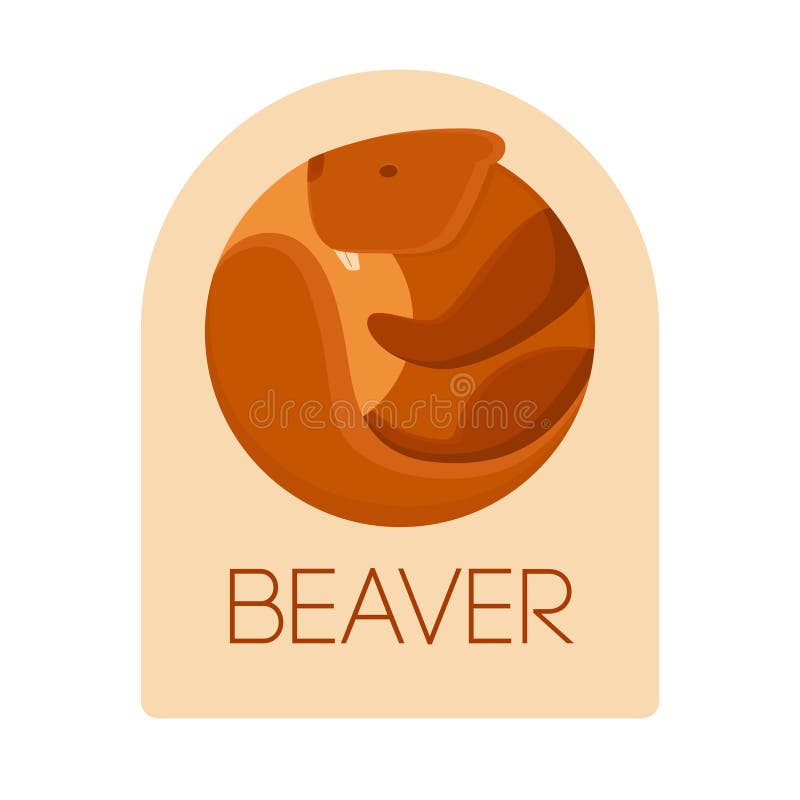 Beaver Logo Design Template. Rodent Character Mascot. Vector ...