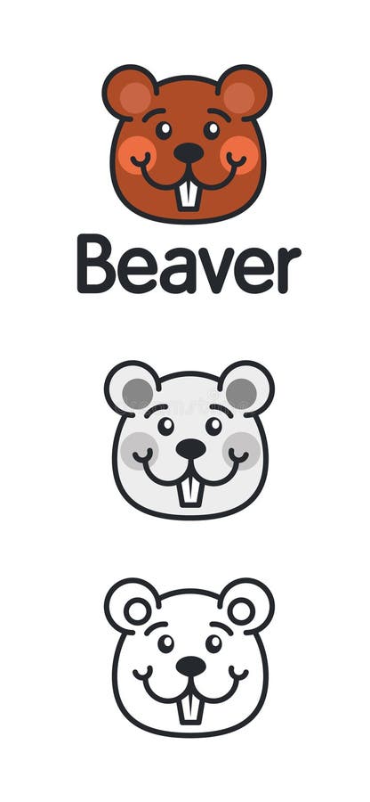 Beaver Logo Vector, Creative Beaver Logo Design Concepts Template, Icon ...