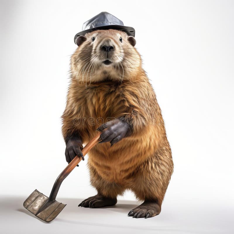 High-quality Full Back Angle View Image of Beaver Farm Labor Stock ...