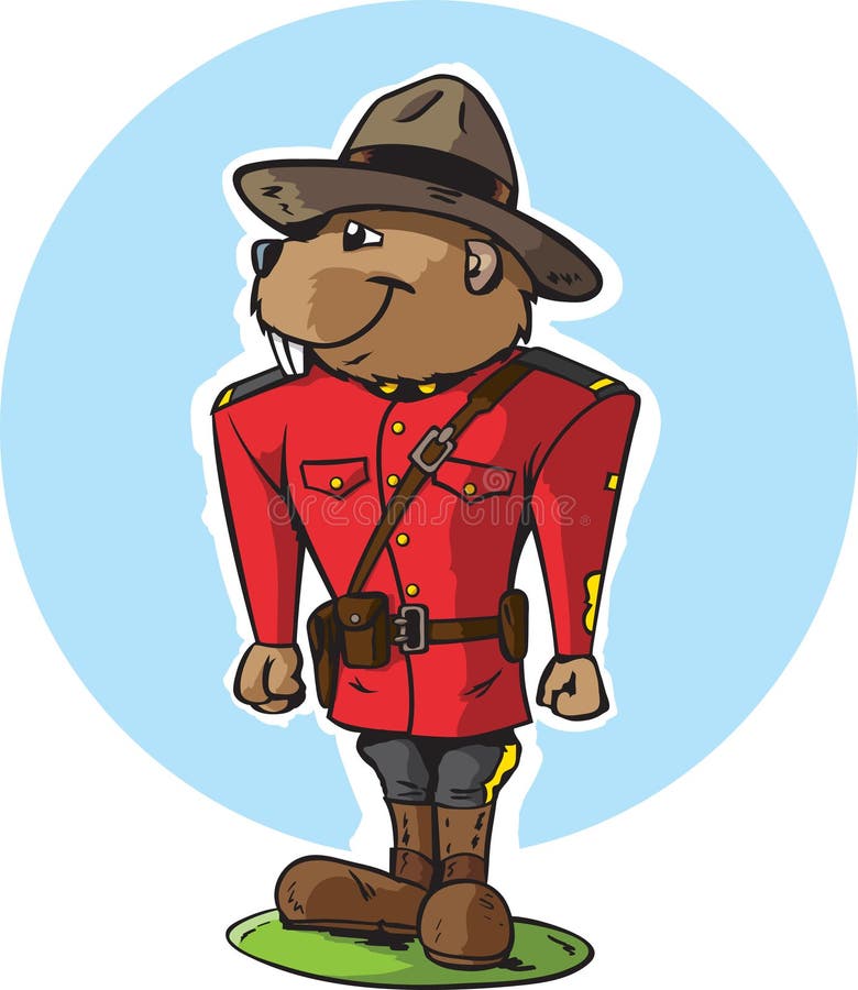 Beaver Mountie stock vector. Illustration of stance, officer - 36053261