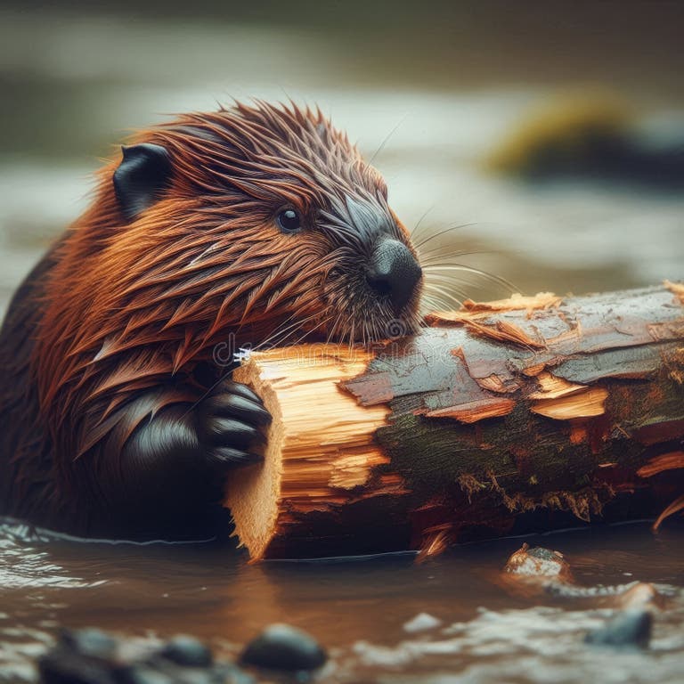 Holding Tight To the Timber Stock Illustration - Illustration of brown ...