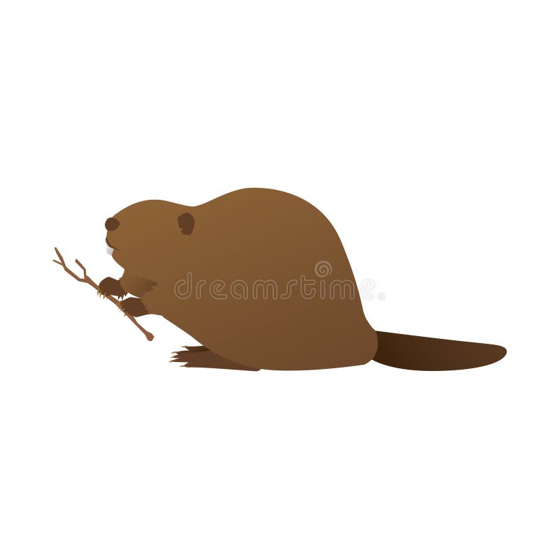 Beaver. Vector Illustration Decorative Design Stock Vector ...