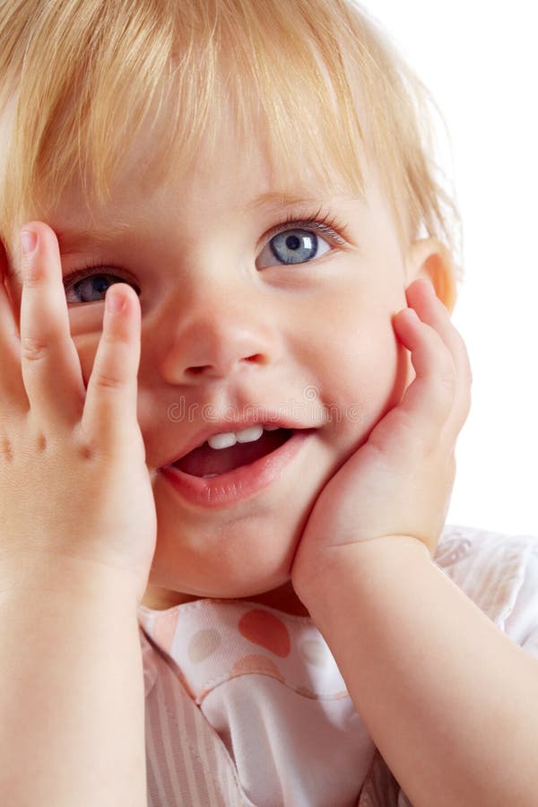 Bebé foto de archivo. Imagen de gente, aislado, inocente - 14834408