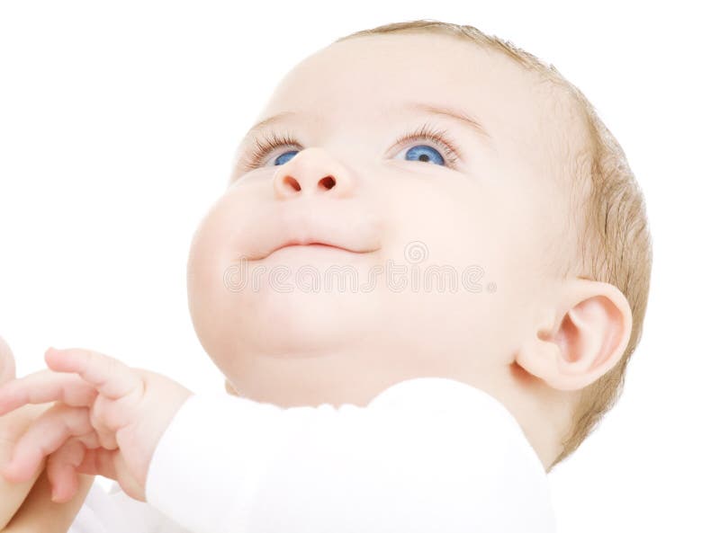 Bebé foto de archivo. Imagen de childcare, inocente, manos - 6348276