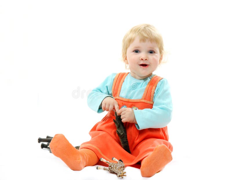 Bebé Asombrado Aislado Sobre Fondo Blanco Imagen de archivo - Imagen de ...