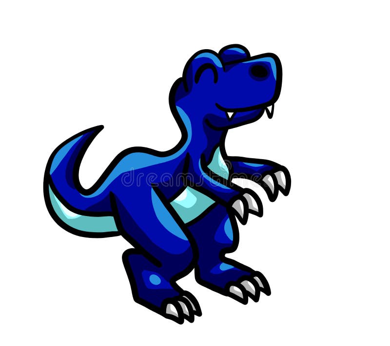Bebé azul T Rex stock de ilustración. Ilustración de agradable - 121701851