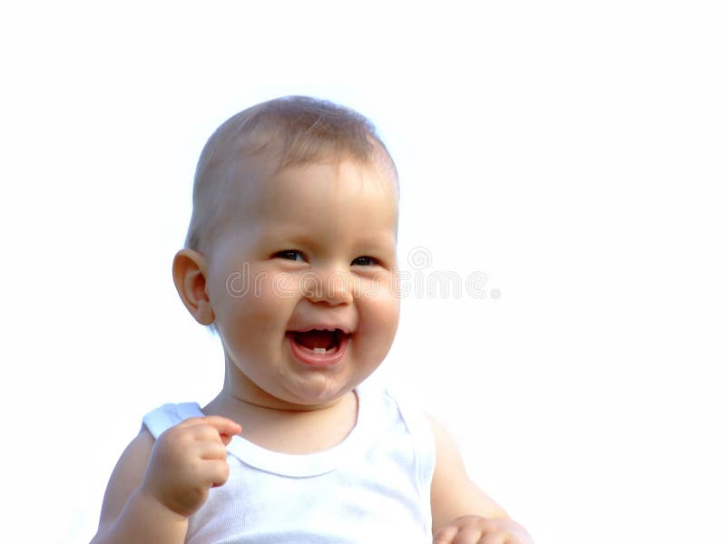 Bebé de risa imagen de archivo. Imagen de adorable, ojos - 5601279