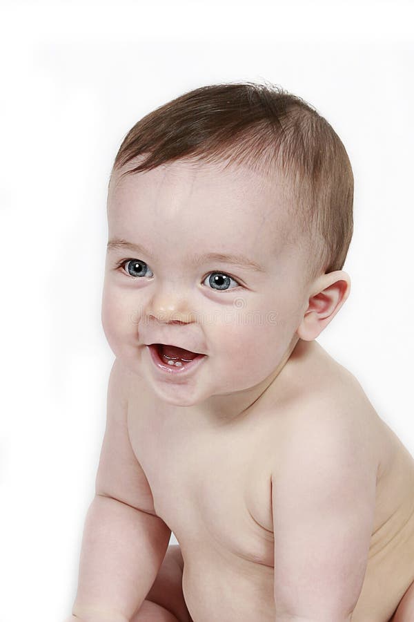 Bebé de risa foto de archivo. Imagen de inocente, sano - 7366496