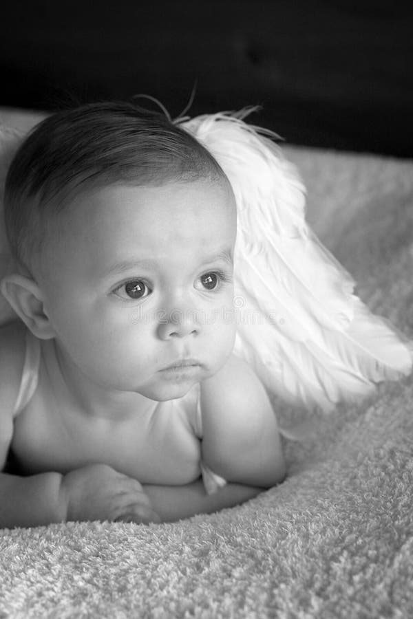 Bebé del ángel imagen de archivo. Imagen de infante, belleza - 1900355