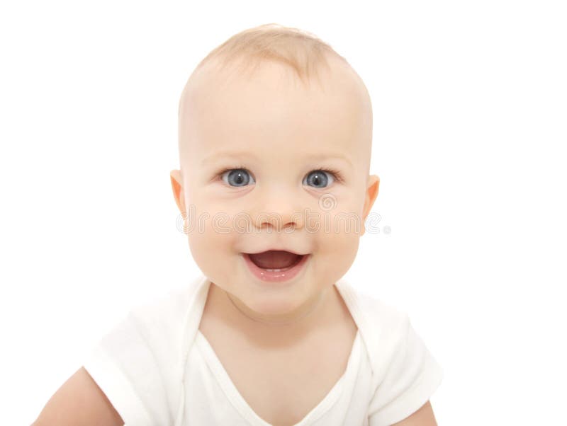 Bebé feliz imagen de archivo. Imagen de fondo, sonrisa - 17694629