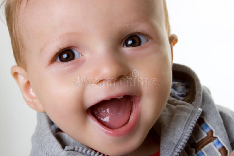 Bebé feliz imagen de archivo. Imagen de retrato, ojos - 21938291