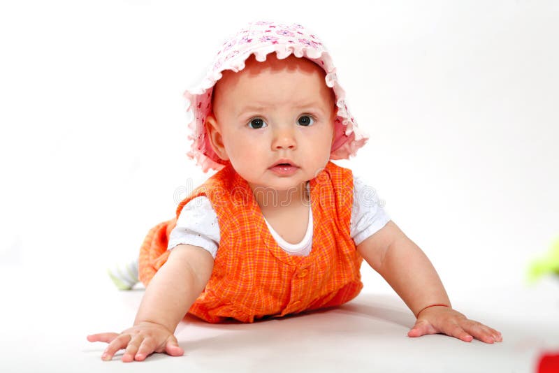Bebé-muchacha foto de archivo. Imagen de bebé, inocencia - 6386188