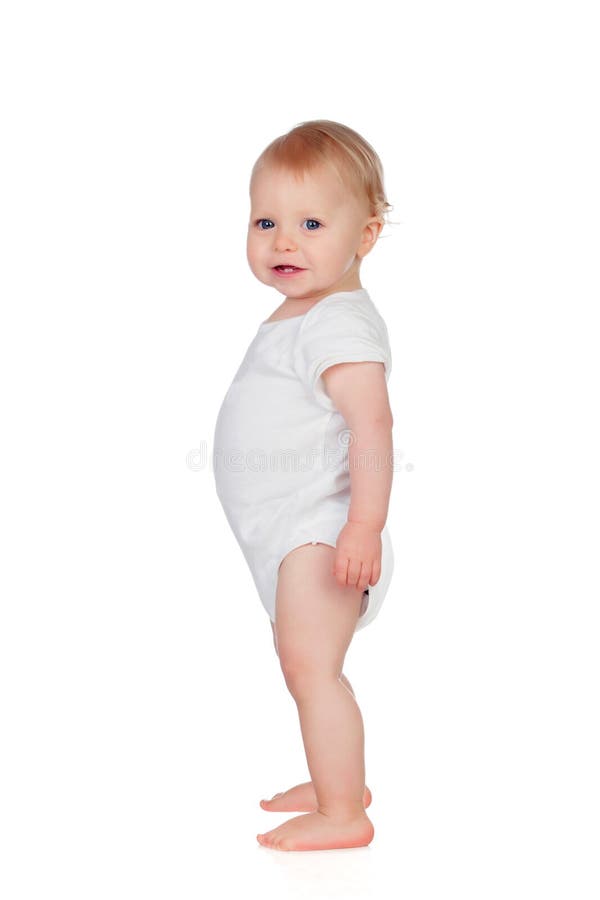 Bebé Rubio Adorable En Ropa Interior Foto de archivo - Imagen de ...