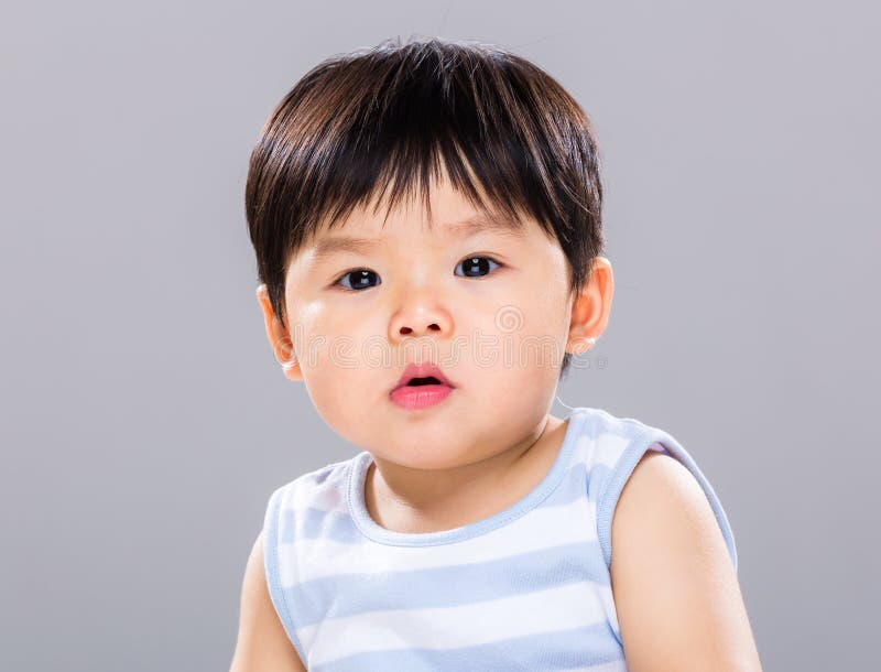 Bebé serio imagen de archivo. Imagen de humor, apenado - 40942927